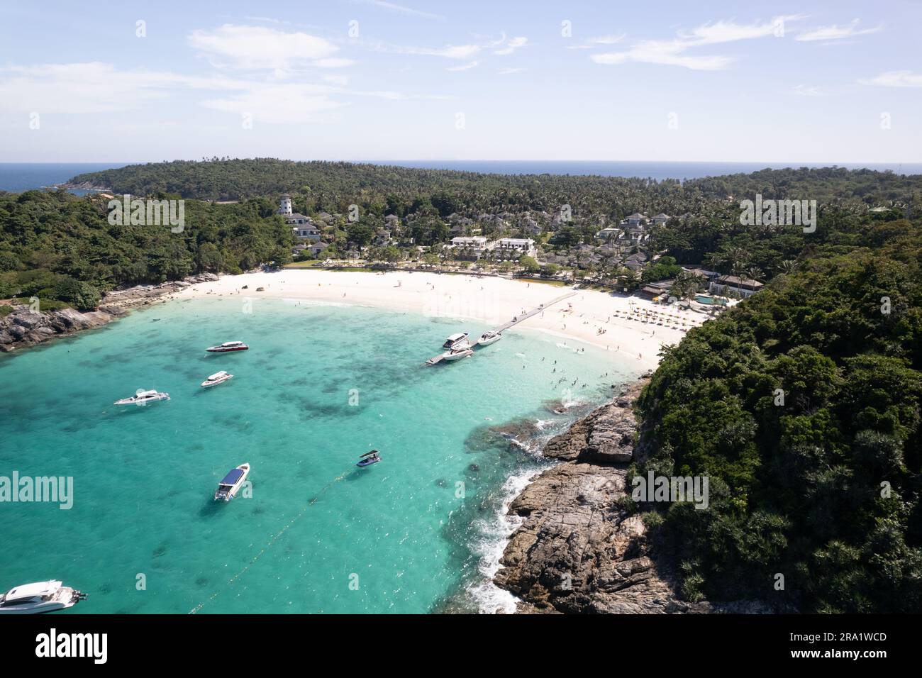 4K Drone Footage of Koh Racha Yai Island (Raya Island), Phuket Stock ...