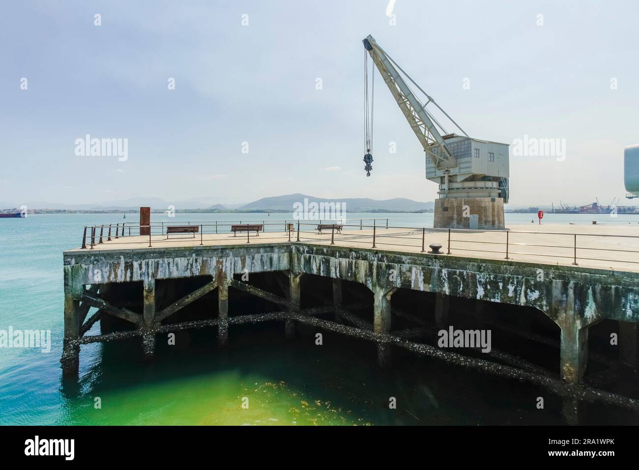 Grúa de Piedra, The old Stone Crane in Santander, Spain Stock Photo - Alamy