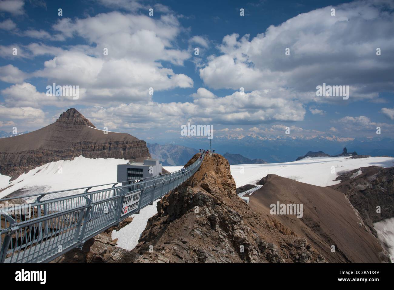 Peak Walk,pedestrian bridge linking two mountain peaks Stock Photo - Alamy