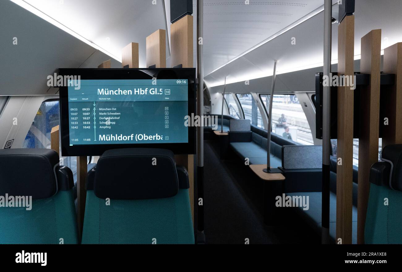 Munich, Germany. 30th June, 2023. View inside the Deutsche Bahn (DB ...