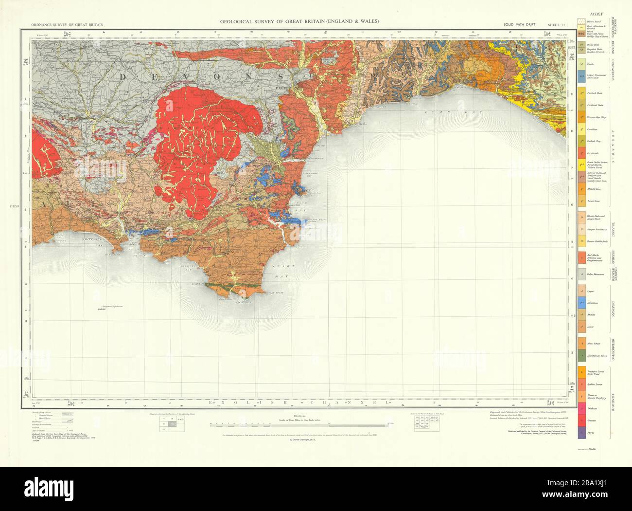 South Devon Riviera & Dorset coast geological survey sheet 22 Dartmoor ...