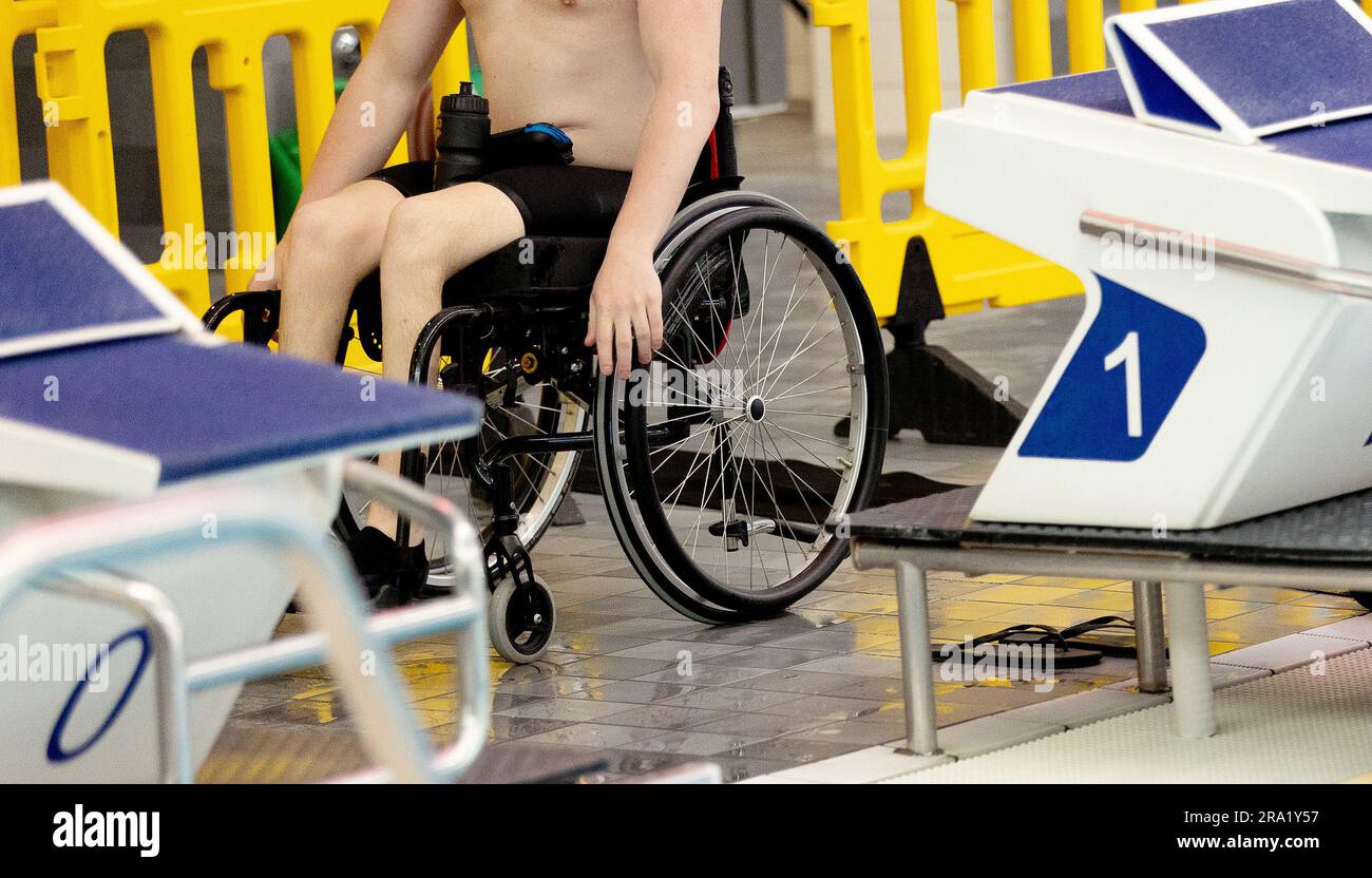 AMERSFOORT - Julian Hendriks during the test competition of the para ...