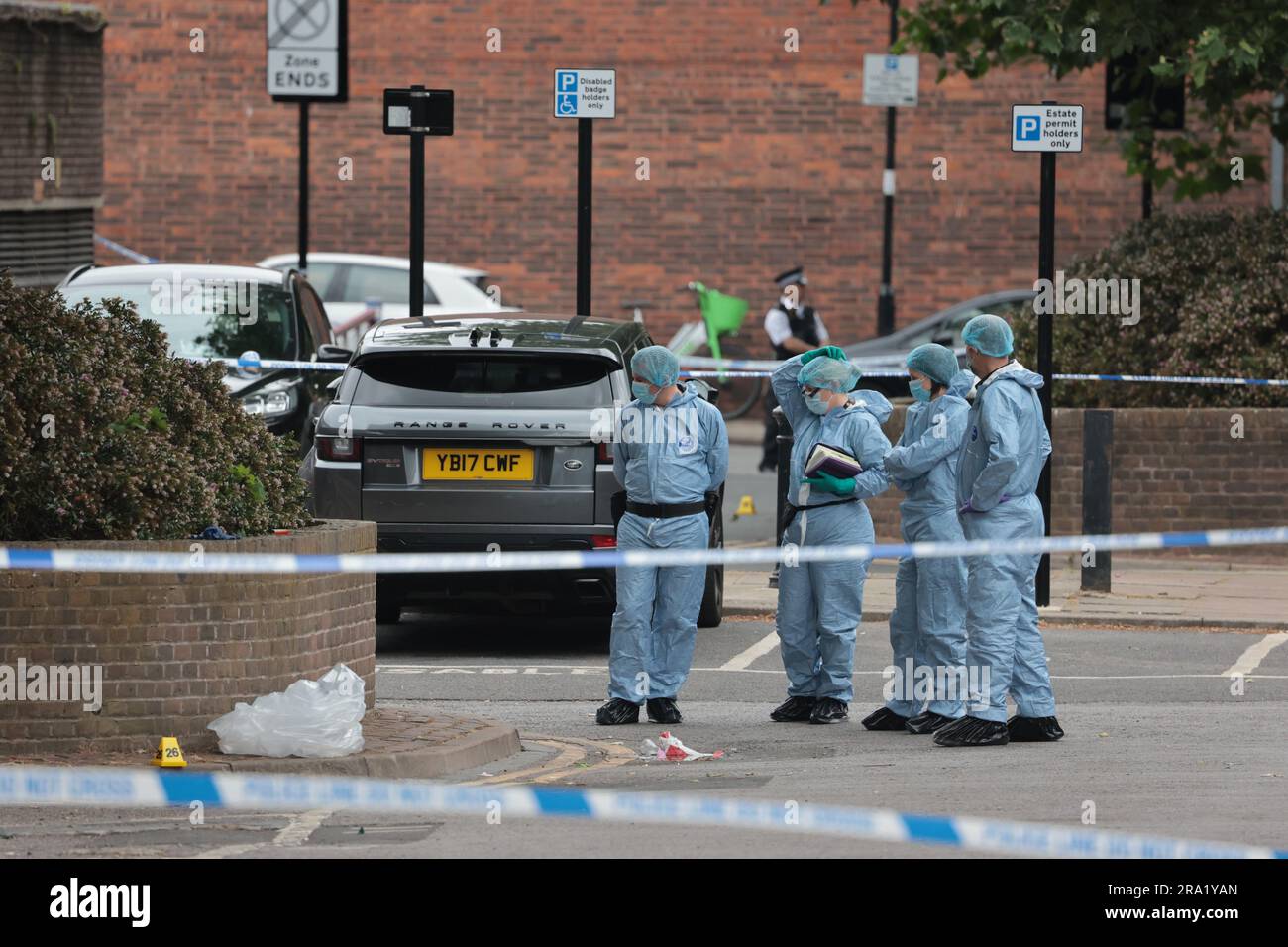 London, UK. 30th June, 2023. The scene at Elthorne Road, Islington ...