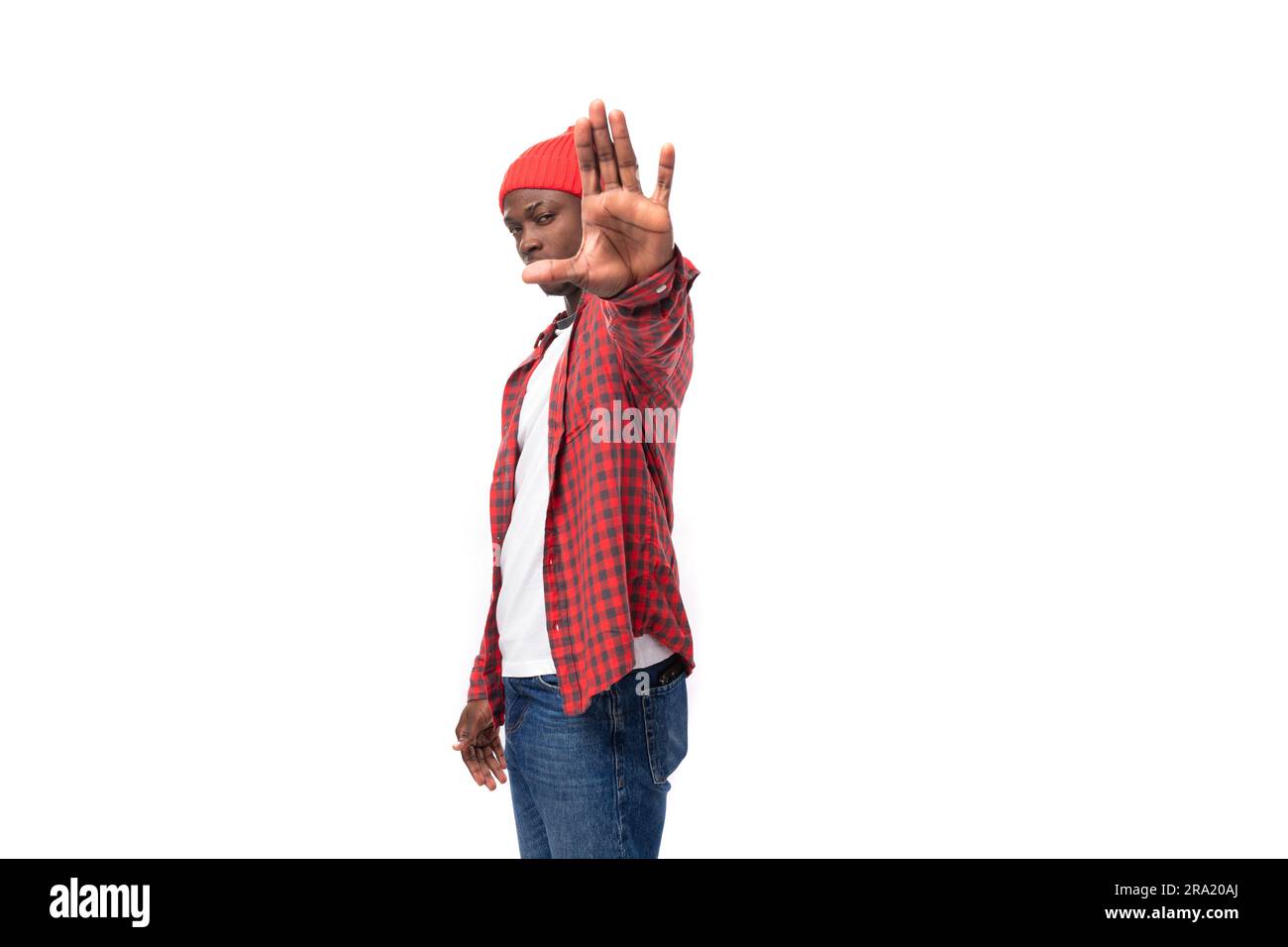 Black business man smiling waving hi-res stock photography and images ...