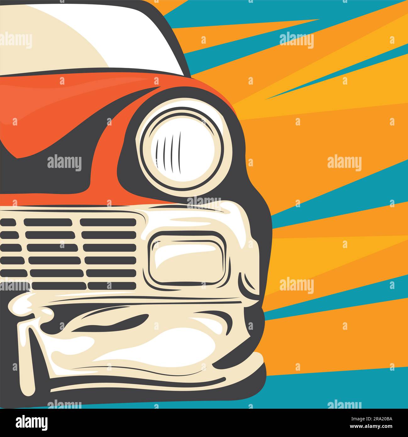 1950s car body Stock Vector Images - Alamy