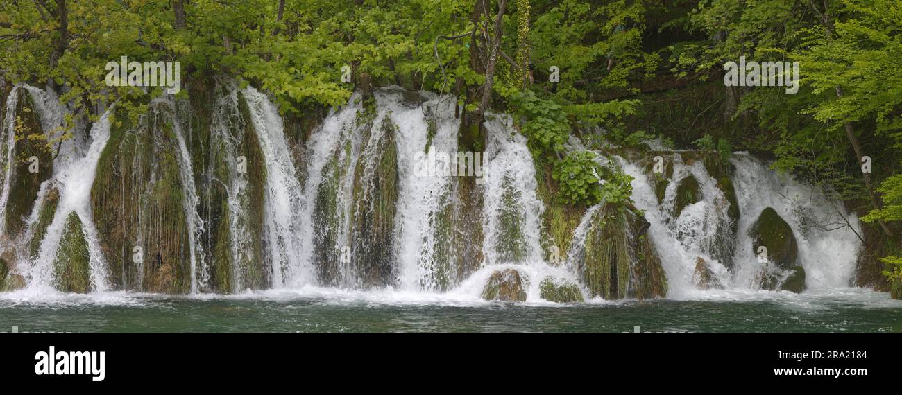 Milanovac and Milka Trnina Slapovi waterfalls, Plitvice Lakes National ...