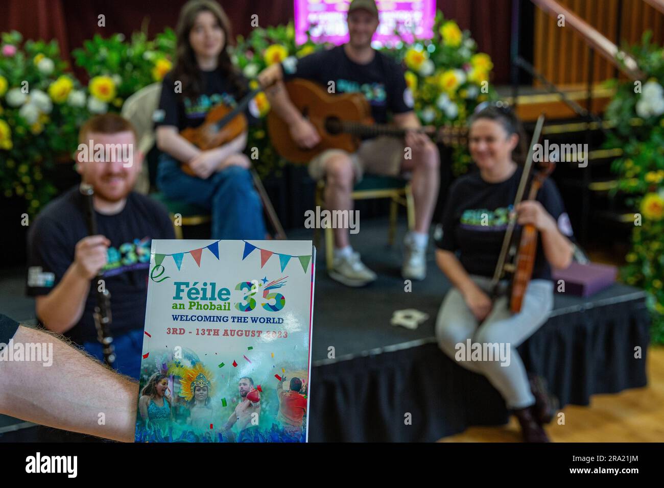 Belfast, UK. 30th June, 2023. Feile and Phobail launch. With over 350 ...