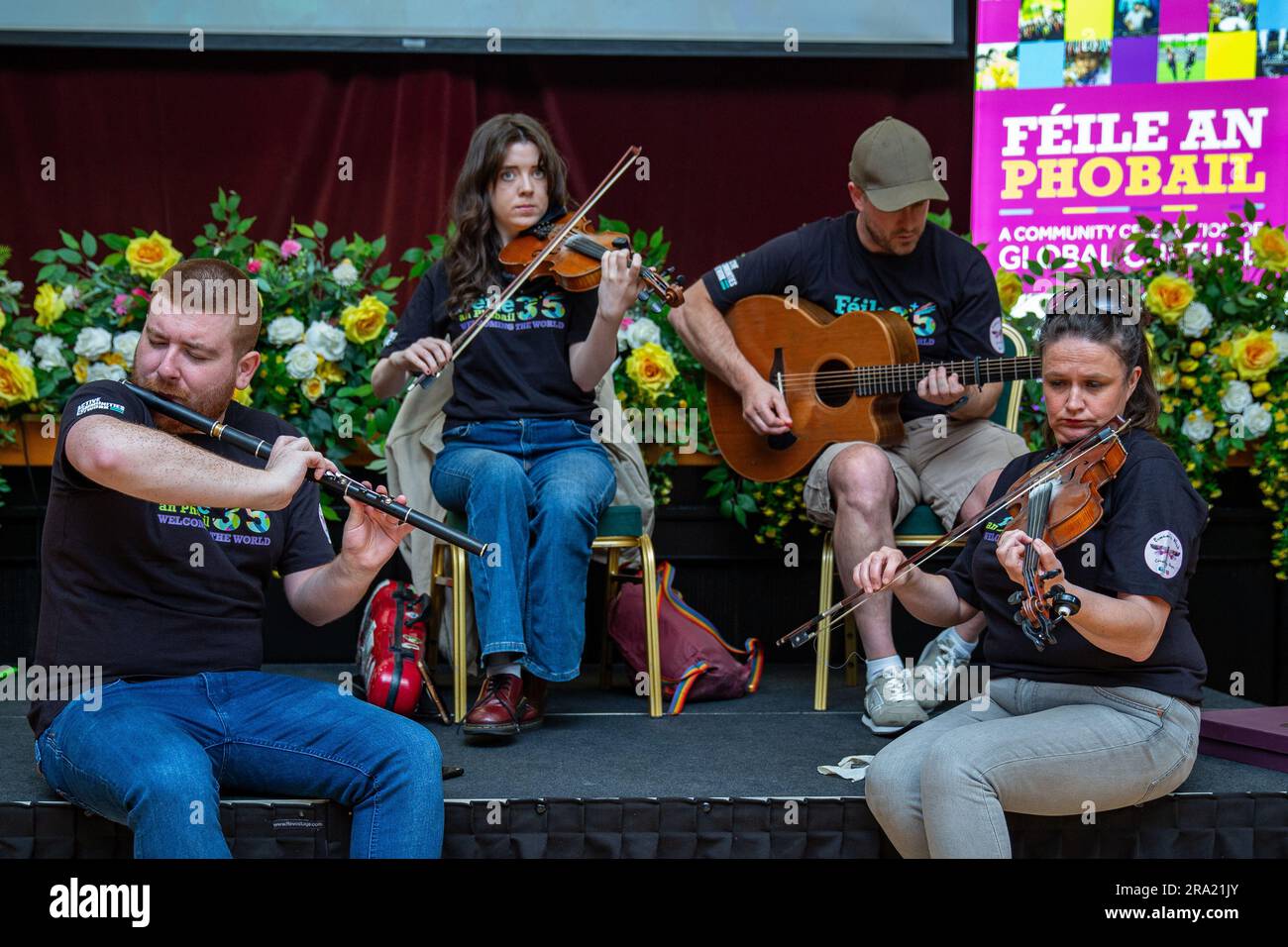Belfast, UK. 30th June, 2023. Feile and Phobail launch. With over 350 ...