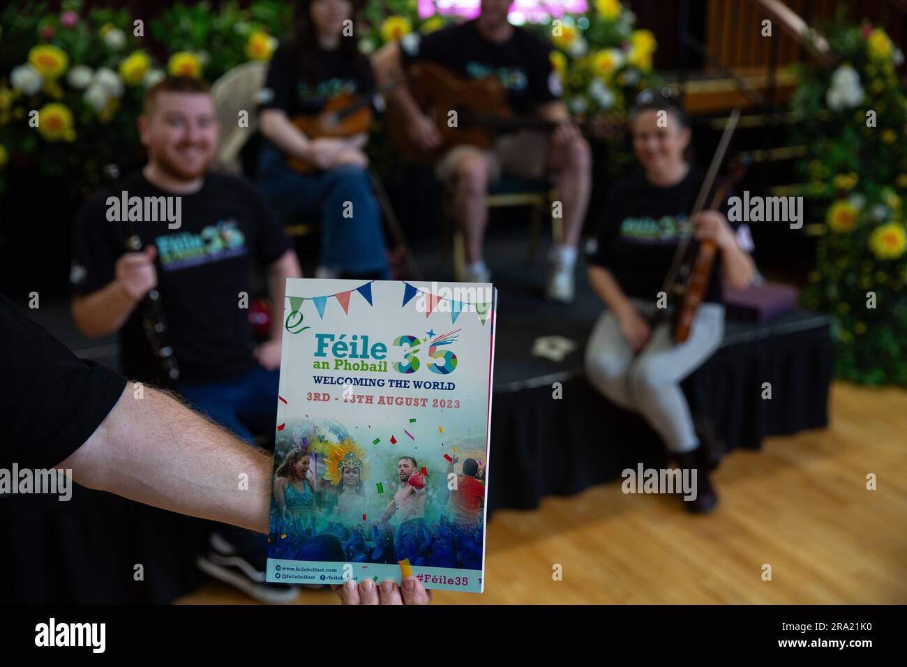 Belfast, UK. 30th June, 2023. Feile and Phobail launch. With over 350 ...