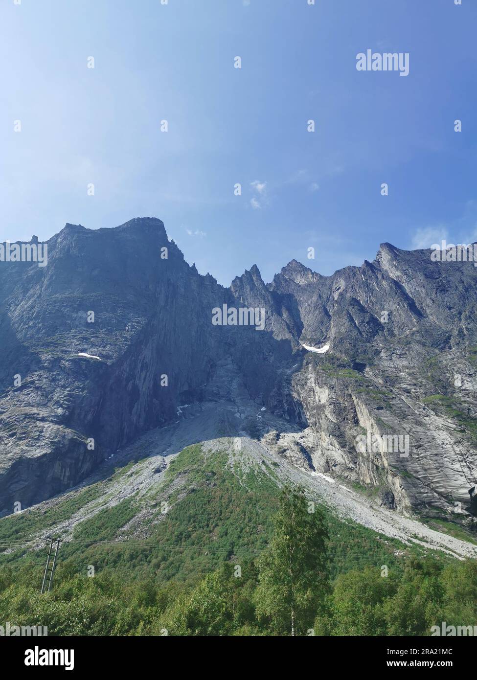 The Troll Wall or Trollveggen - part of the mountain massif ...