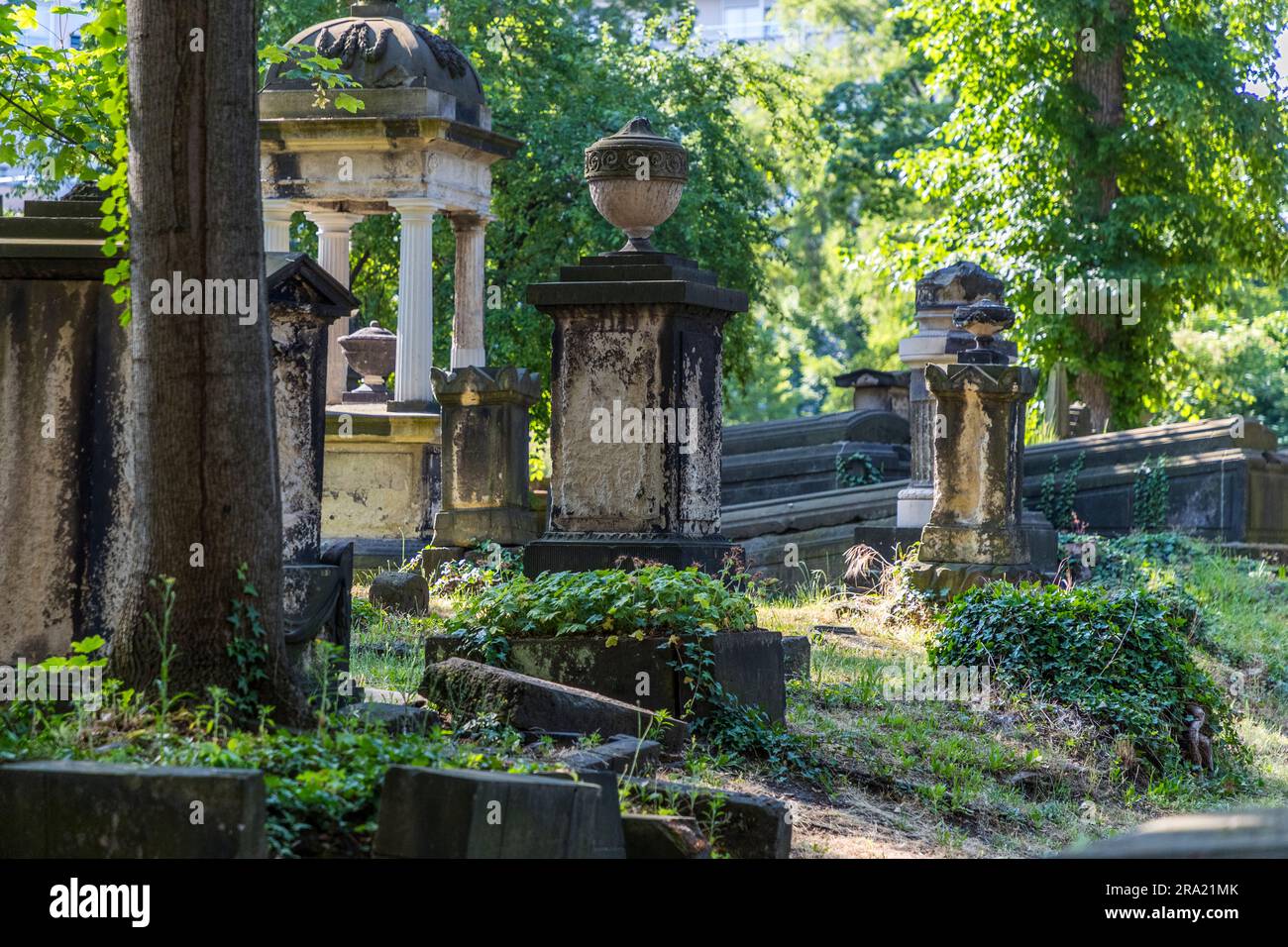 The Elias Cemetery in Dresden, Germany. Historical cemetery. Baroque ...
