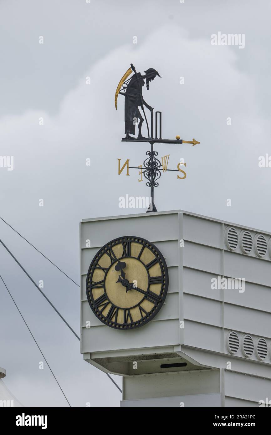 The wind vane on the clock tower during the LV= Insurance Ashes Test ...