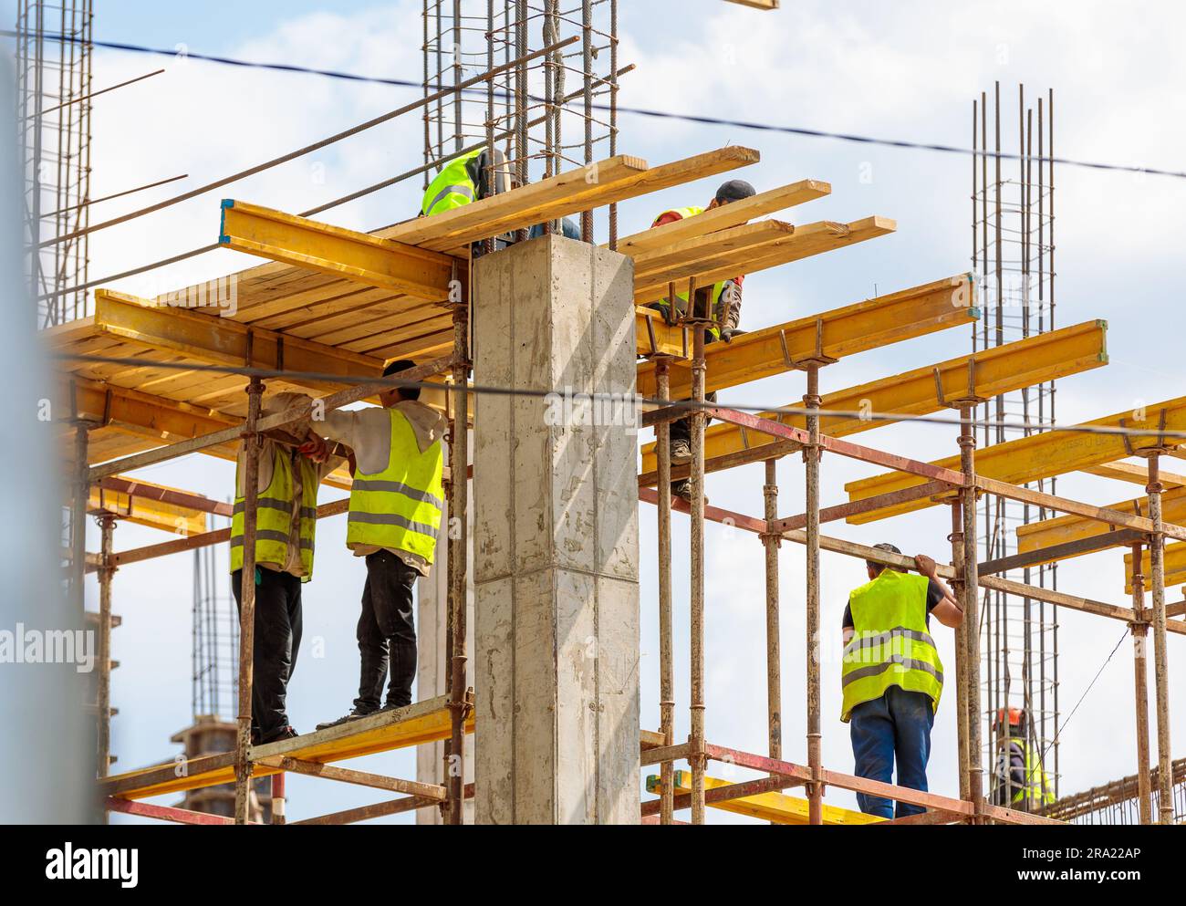 Construction of a transport center, a railway station Stock Photo - Alamy