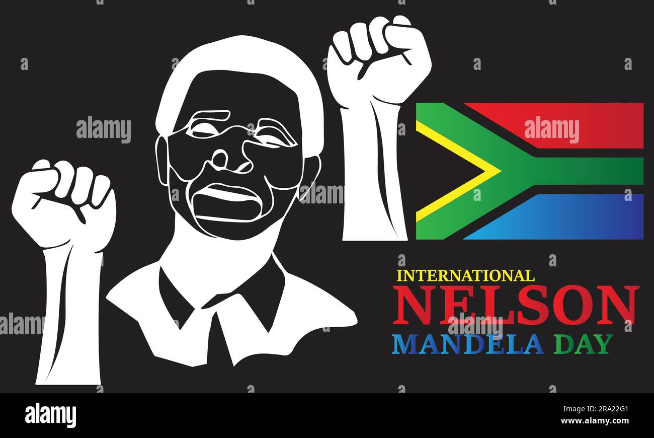 Nelson Mandela International Day Vector Image, Stock Photos, and Background Illustration Flat ...