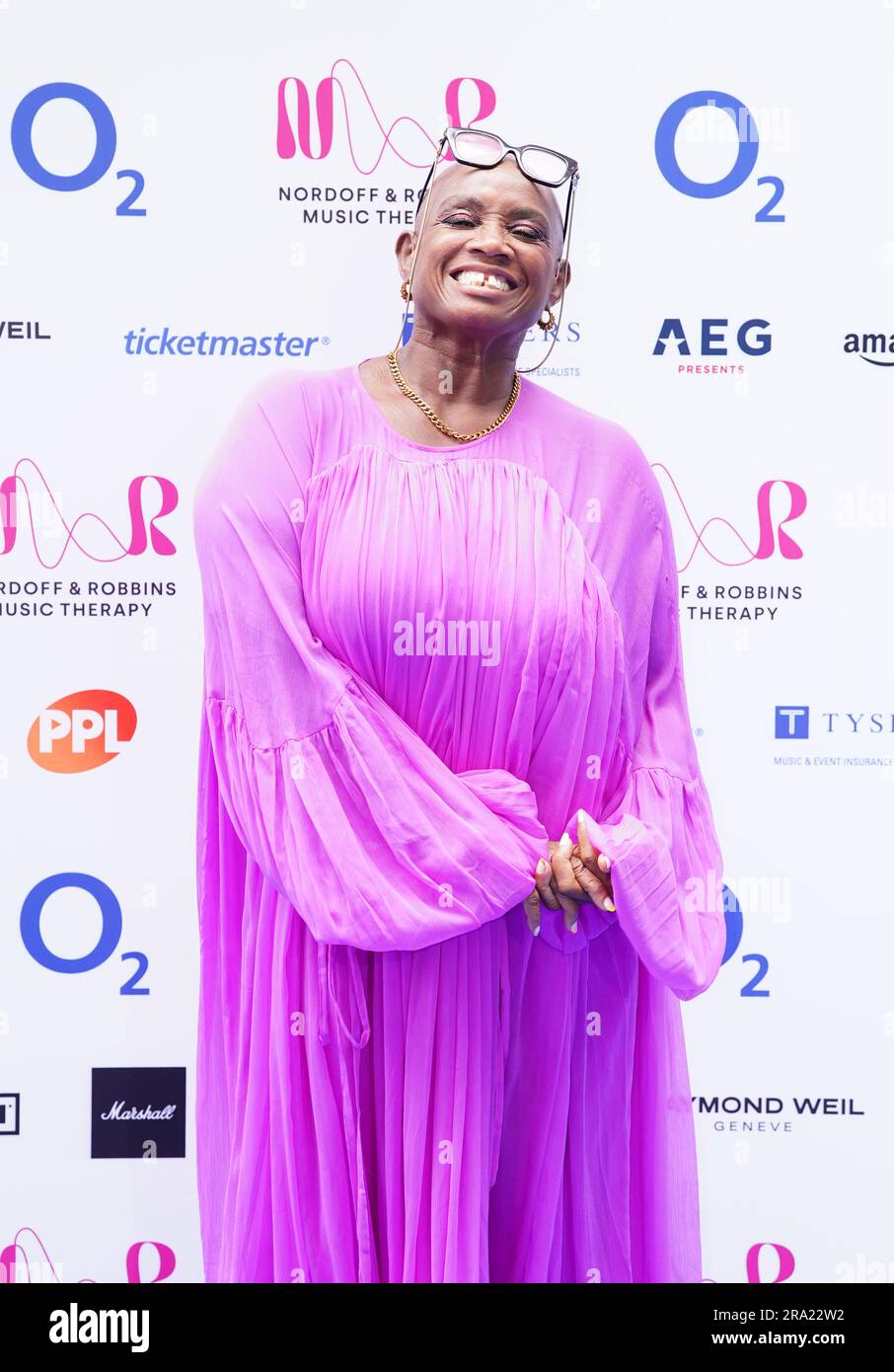 Andrea 'Andi' Oliver attending the Nordoff Robbins O2 Silver Clef ...