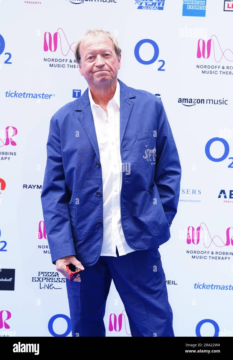 Mark King from Level 42 attending the Nordoff Robbins O2 Silver Clef ...
