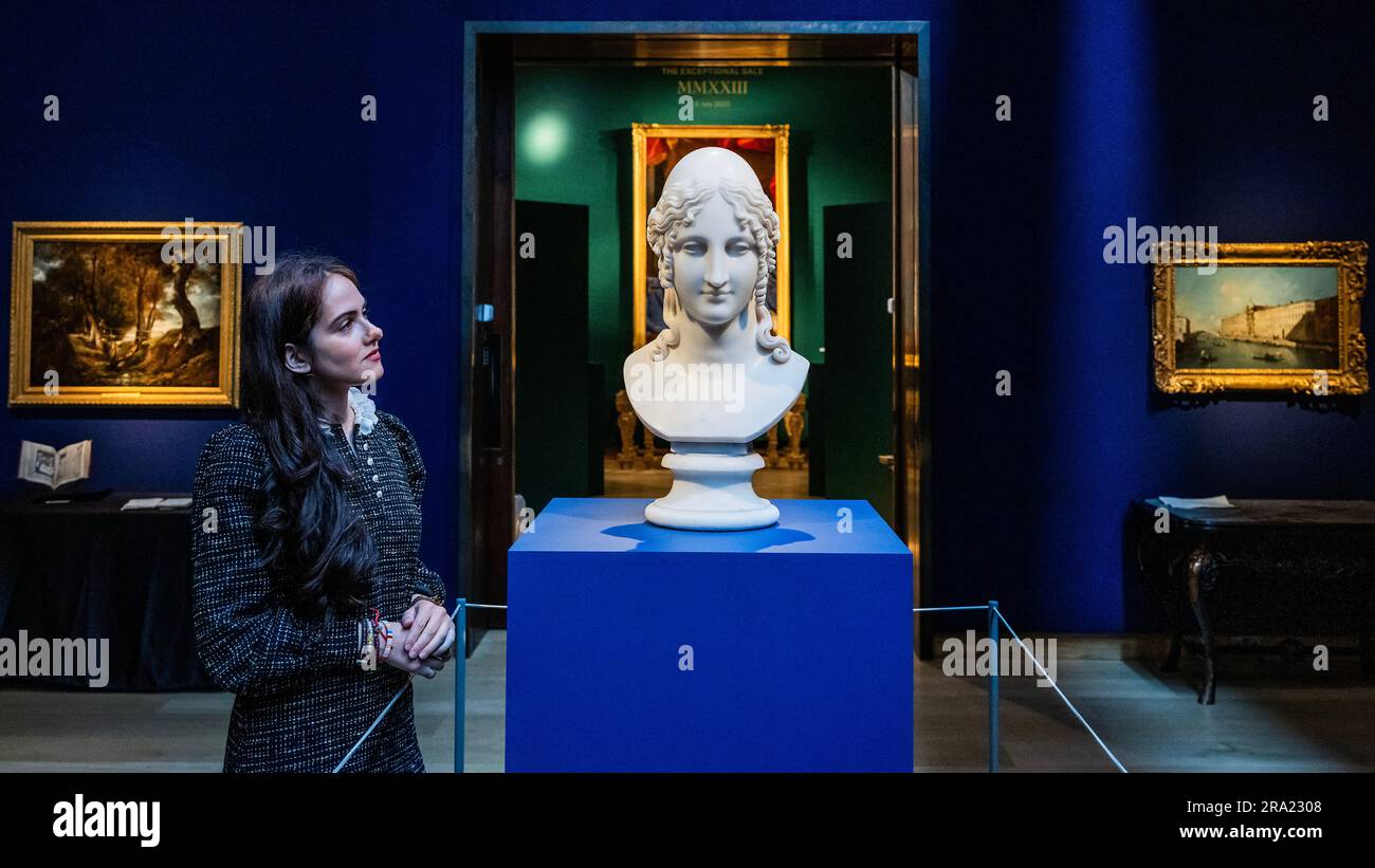 London, UK. 30th June, 2023. Bust of Helen, in marble, created between ...