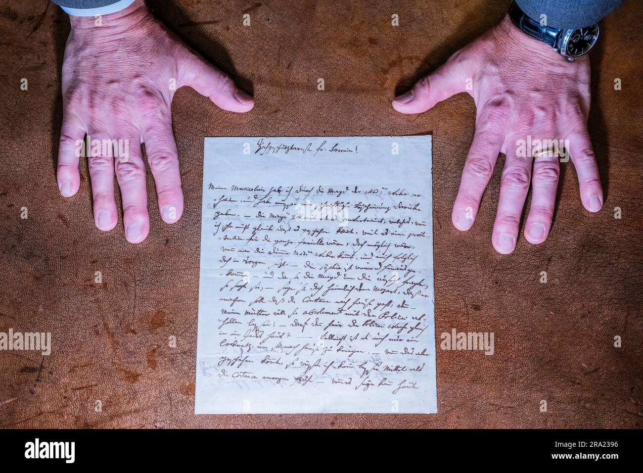 Letter written by mozart hi-res stock photography and images - Alamy