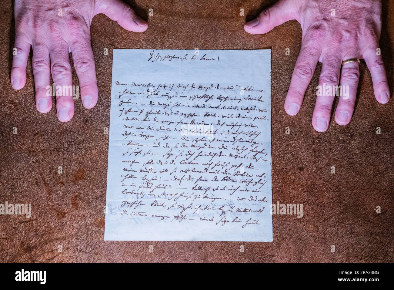 Letter written by mozart hi-res stock photography and images - Alamy