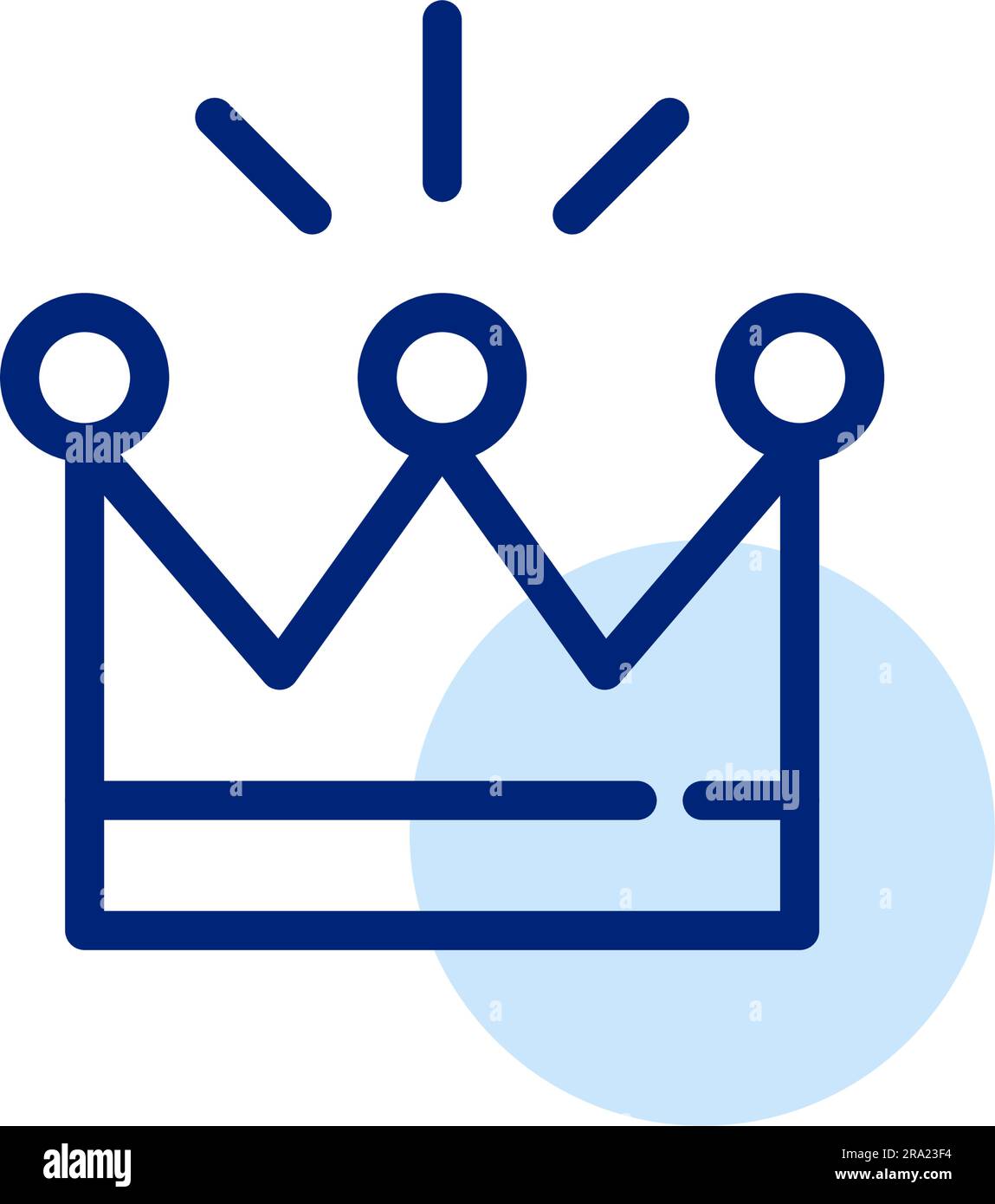 Shining king crown. Simple royal icon. Pixel perfect, editable stroke ...