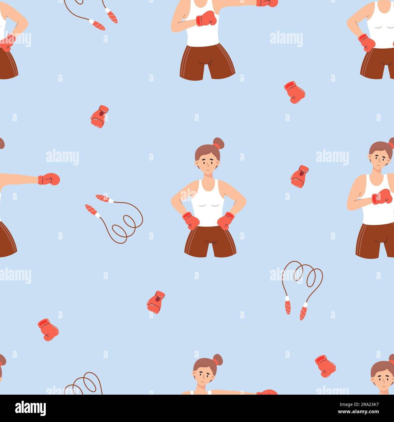 Womens boxing Stock Vector Images - Alamy