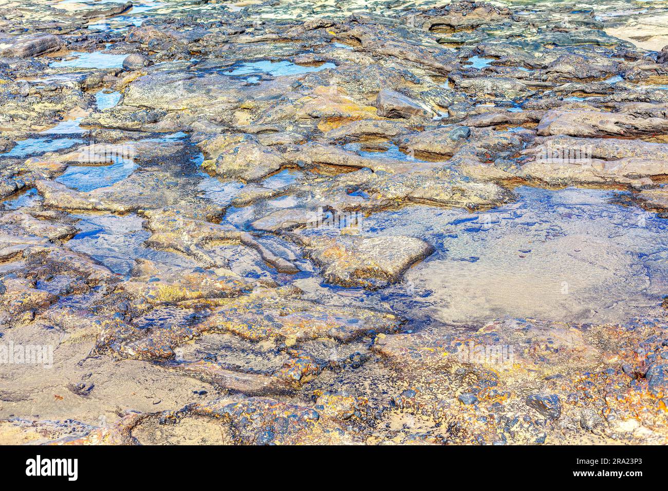 Rocks and water in the sea. Natural background and texture Stock Photo ...