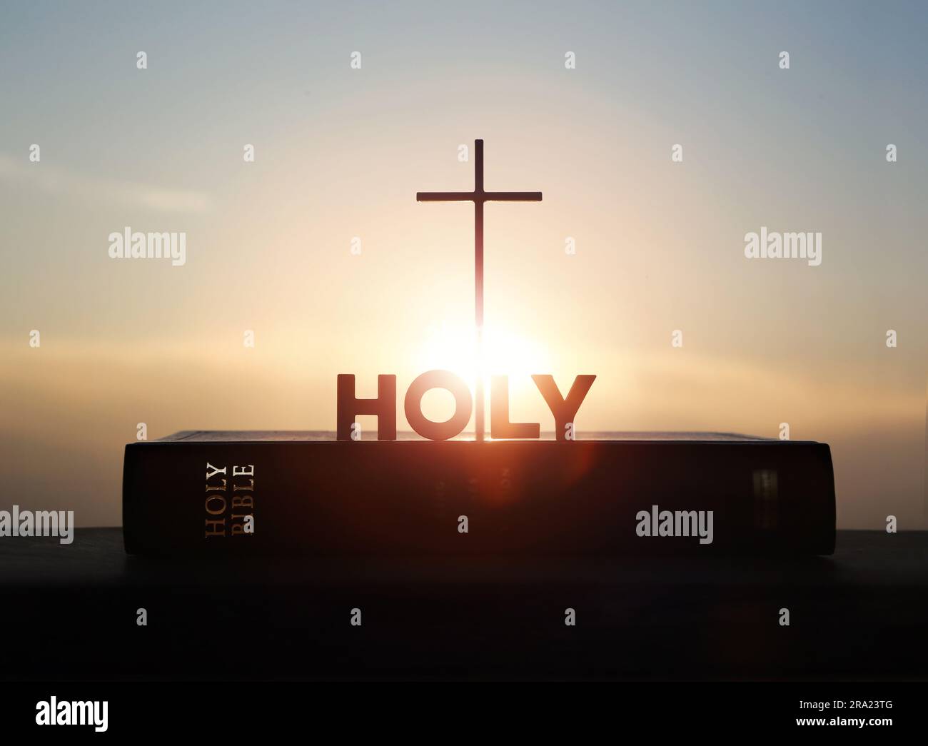 Bright rising sun new year sunrise, holy cross of jesus christ, bible ...
