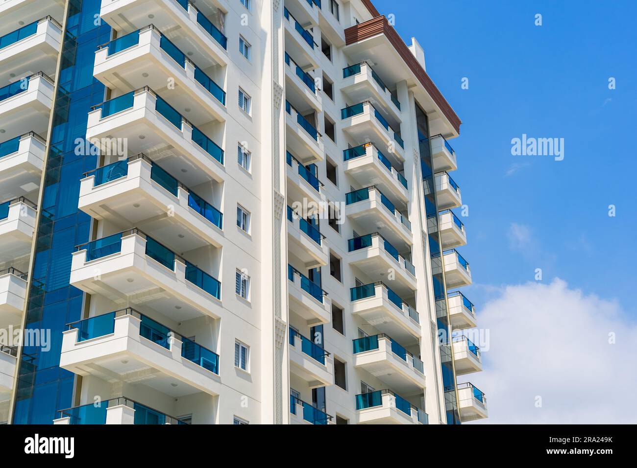 Modern apartment building. Residential Properties. Luxurious apartments ...