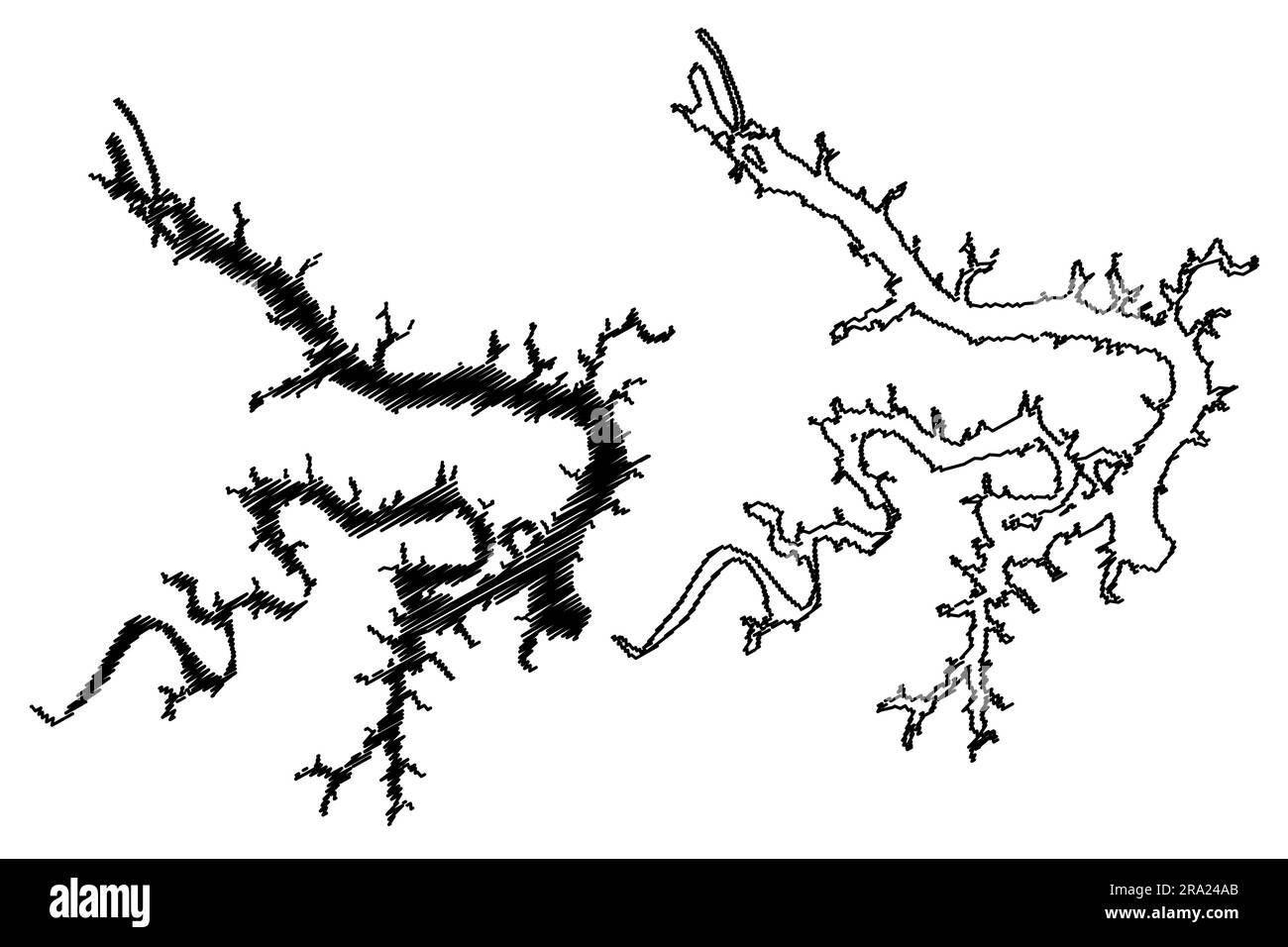 Lake Keystone Reservoir (United States of America, North America, us ...
