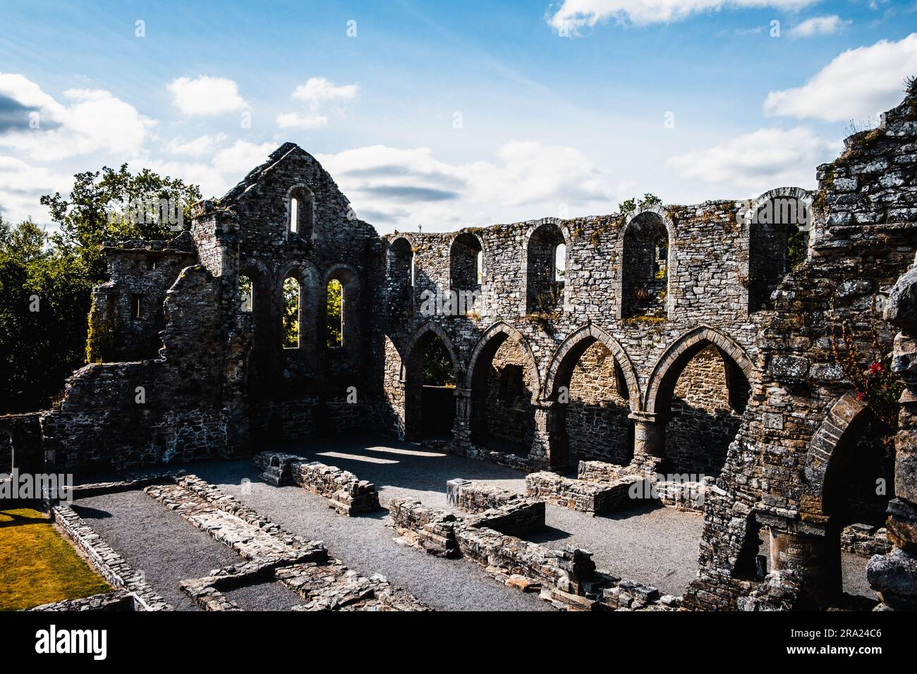 A view of the historic and iconic Abbey, with its beautiful ...