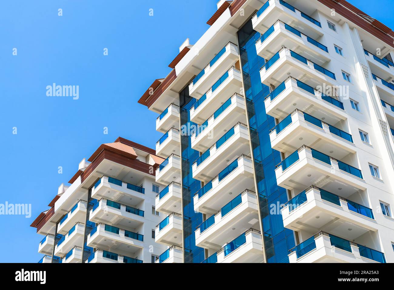 New modern multi-apartment high-rise buildings. Residential district ...