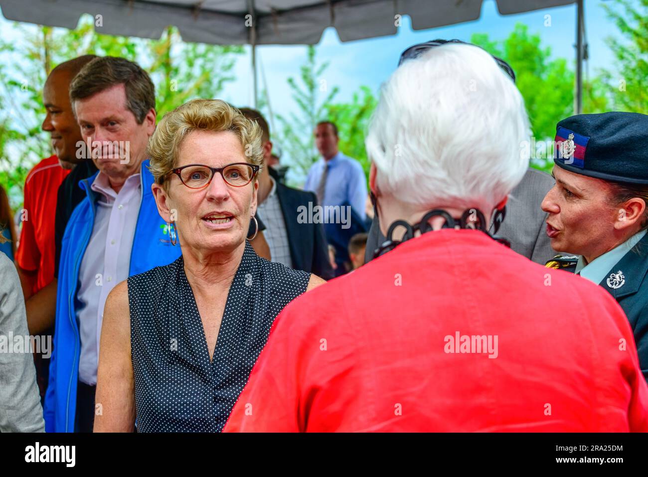 Katheleen Wynne, John Tory and Elizabeth Dowdeswell. Torch Relay Event ...