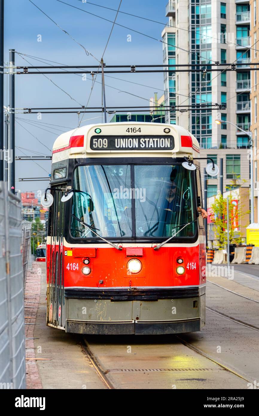CLRV streetcar is part of the TTC or Toronto Transit Commission public transportation system ...