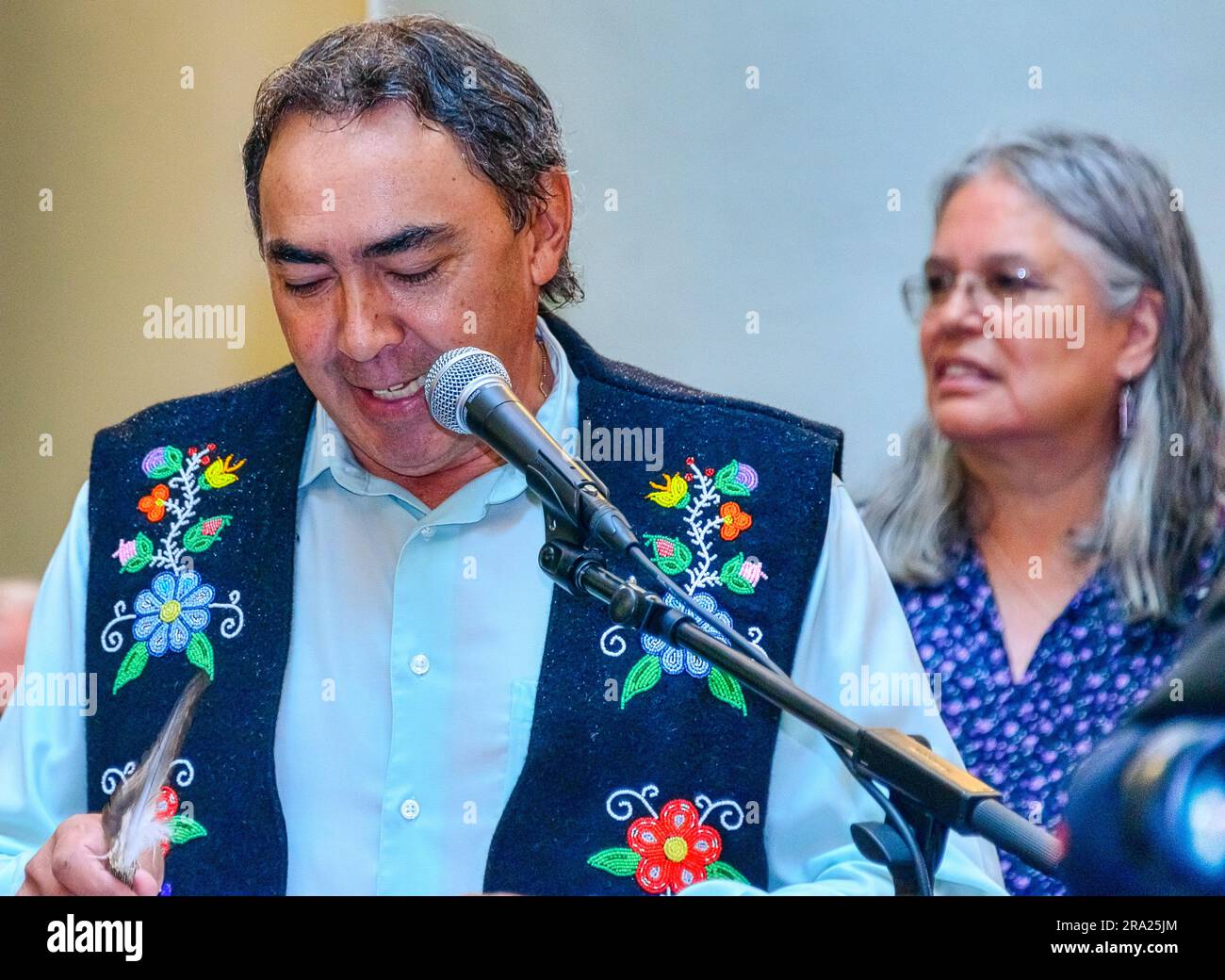 Gary Lipinski president of the Métis Nation of Ontario. Torch Relay ...