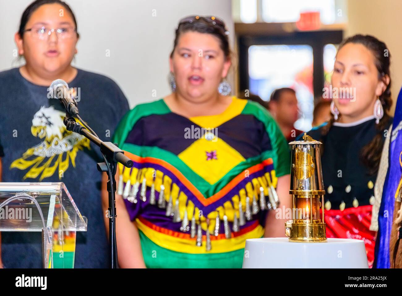 Canada First Nation choir. Torch Relay Event. Pan American Games ...