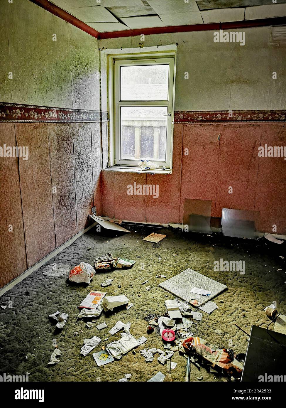 Litter inside one of the flats GLASGOW, SCOTLAND WELCOME TO THE ...