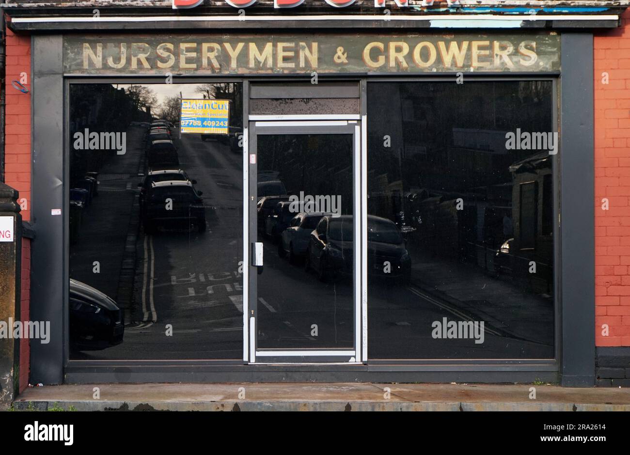 Modern shop front restoration revealed vintage hand painted original ...