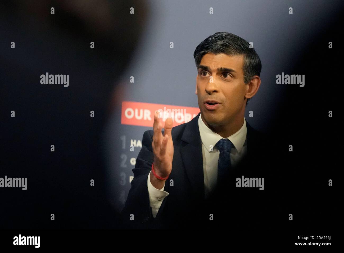 Prime Minister Rishi Sunak during a press conference in Downing Street ...
