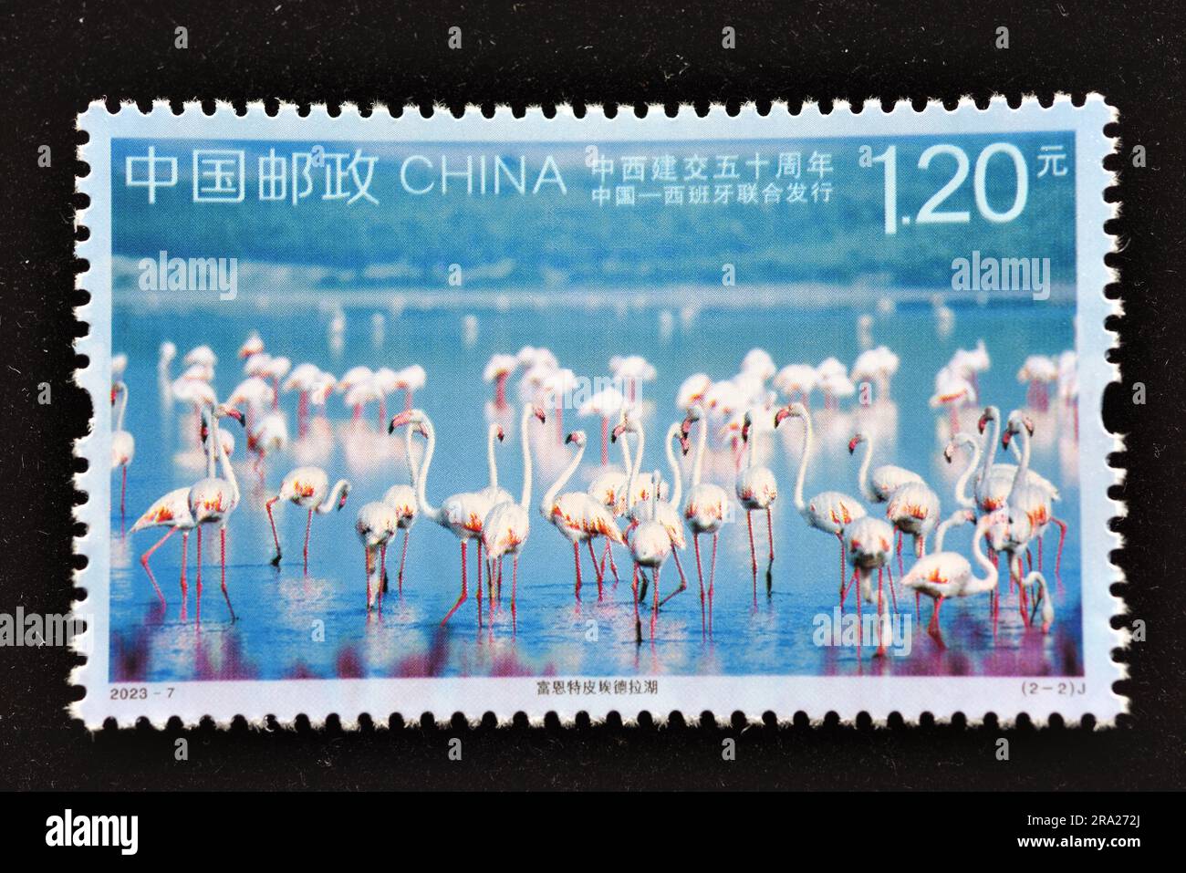 CHINA - CIRCA 2023: A stamps printed in China shows 2023-7 The 50th ...