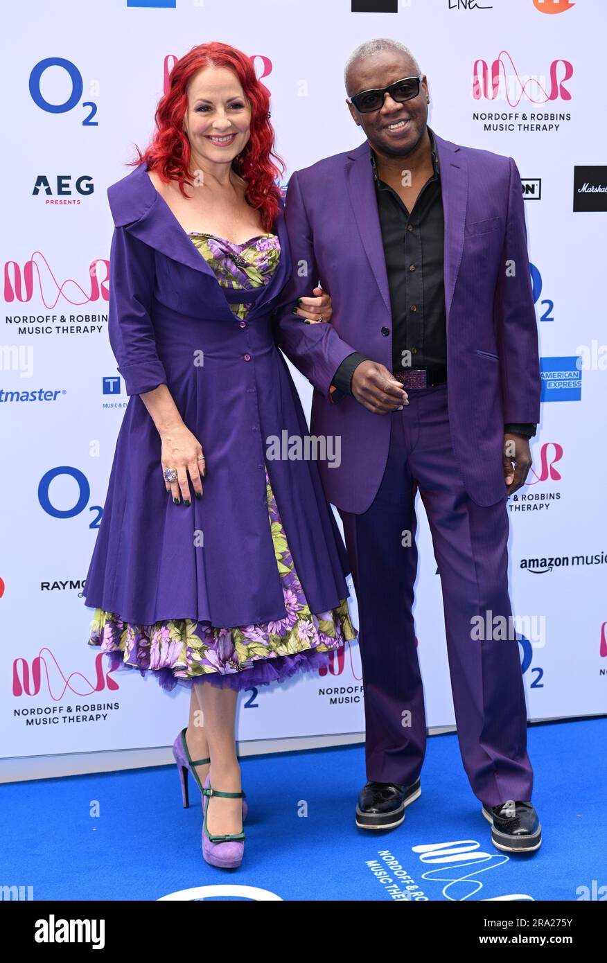 London, UK. June 30th, 2023. Carrie Grant and David Grant arriving at the Nordoff Robbins O2 ...