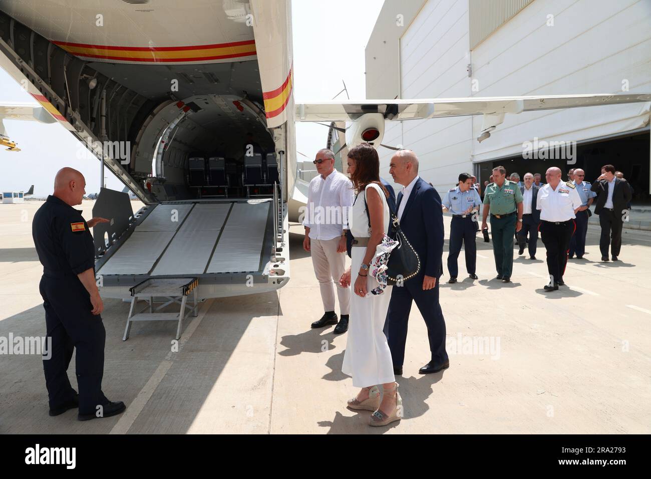 Visits of the aircraft at the presentation of the new C295 Aerial ...