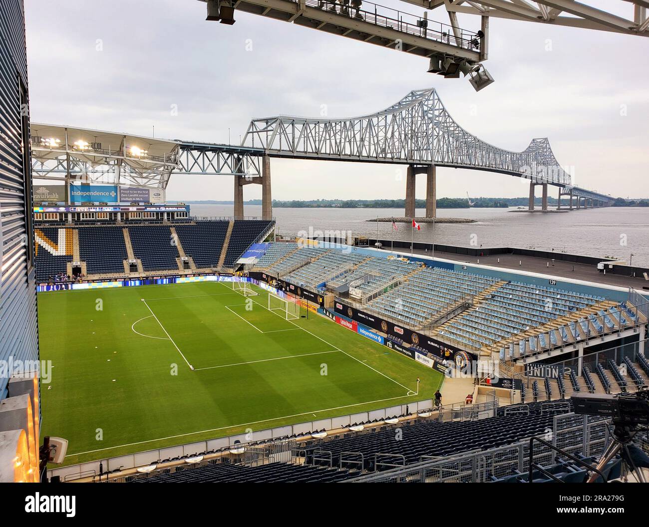 Chester, Pennsylvania, U.S.A - June 3, 2023 - The distance view of ...