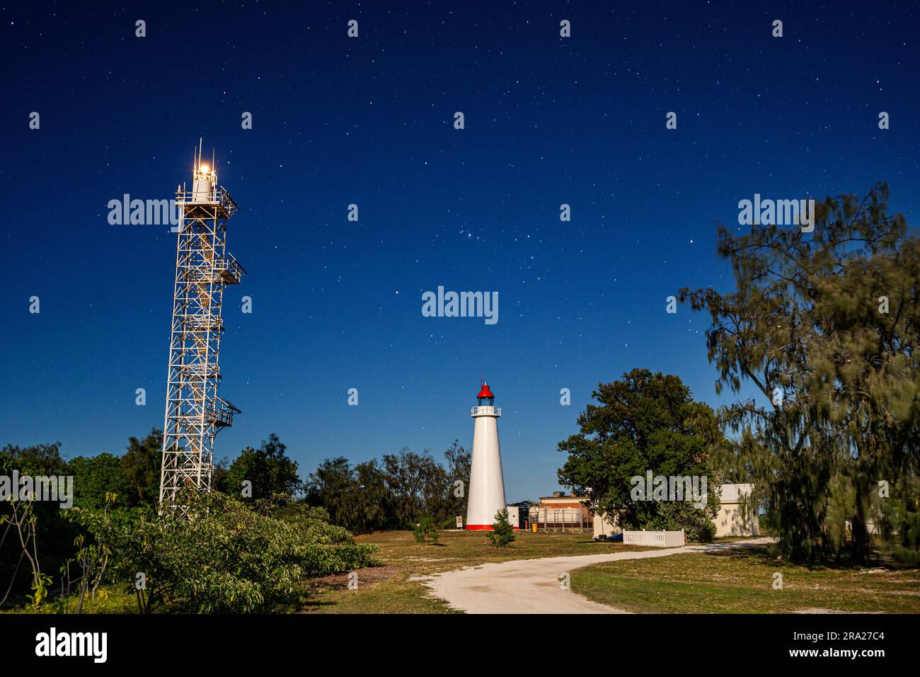 Heritage listed Lady Elliot Island Lighthouse with new solar powered ...