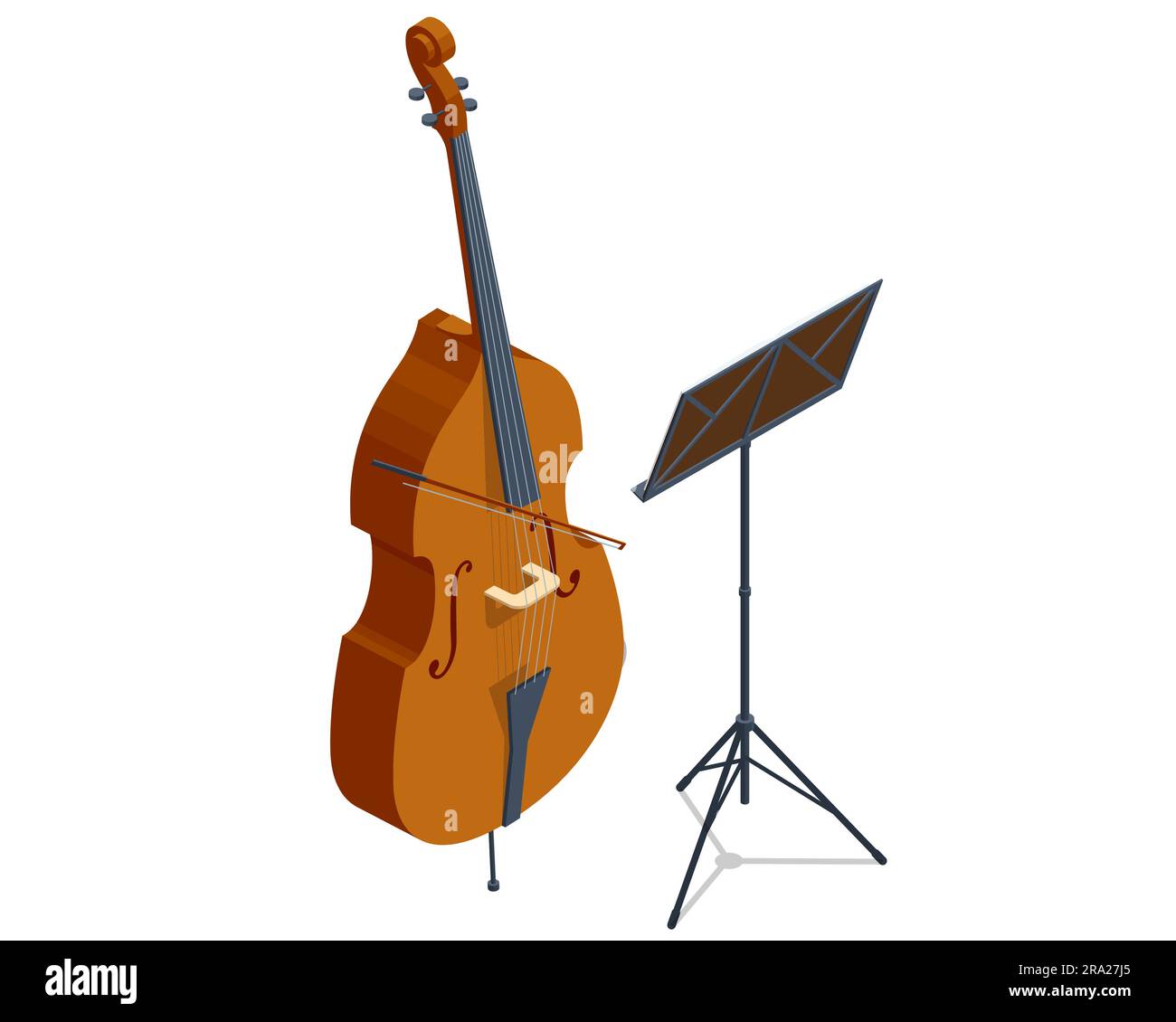 Upright bass Stock Vector Images - Alamy