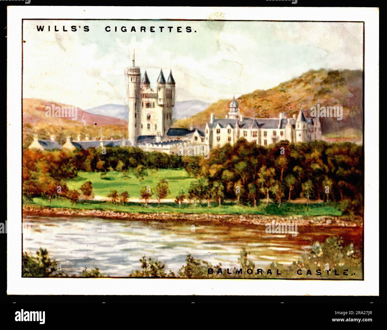 Balmoral Castle 001 - Vintage Cigarette Card Stock Photo - Alamy