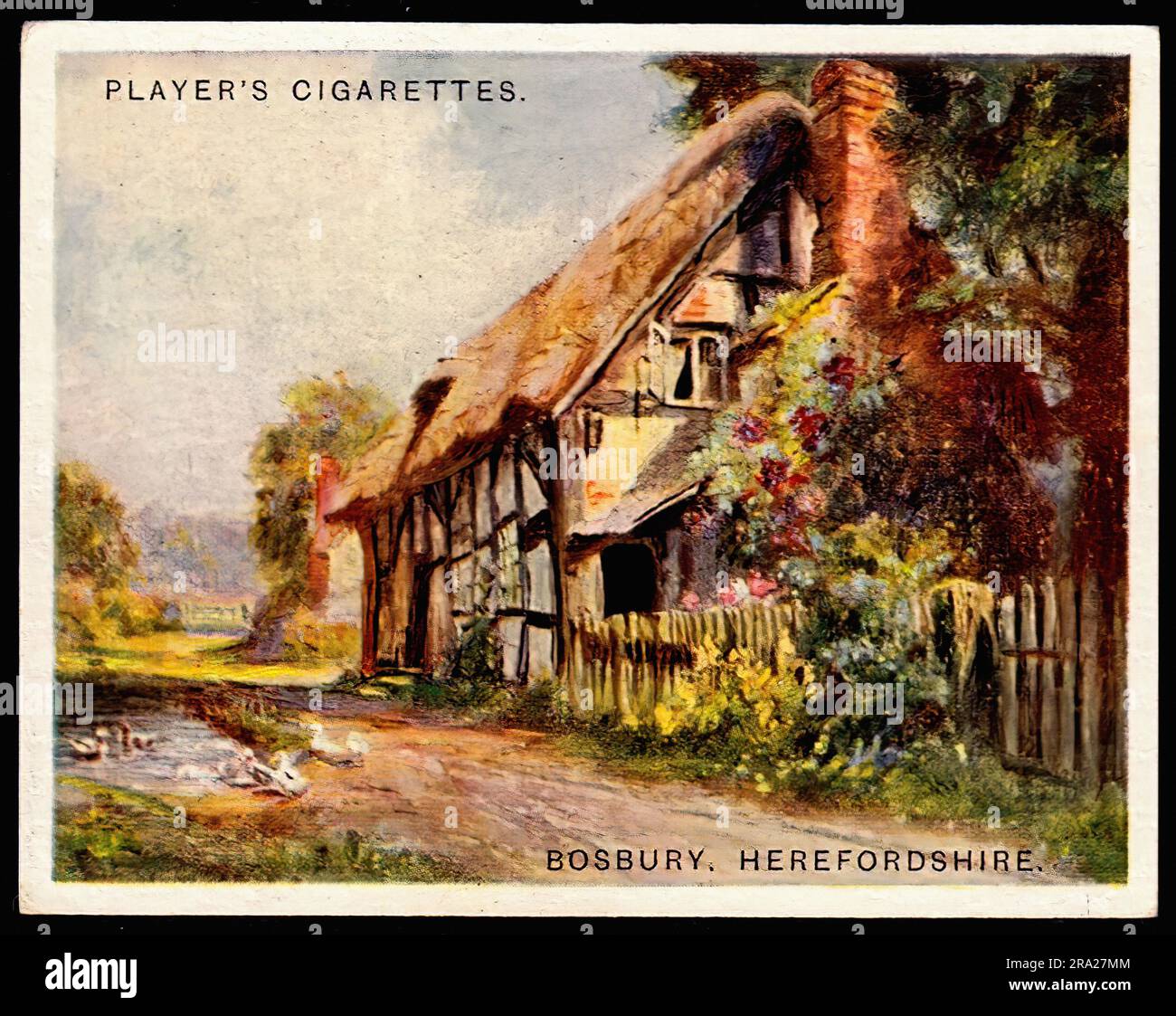 Bosbury, Herefordshire - Vintage Cigarette Card Stock Photo - Alamy
