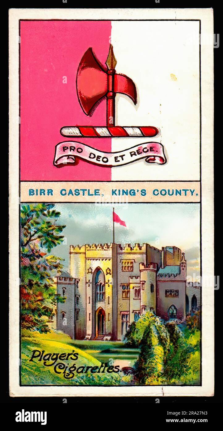 Birr Castle, Ireland - Vintage Cigarette Card Stock Photo - Alamy