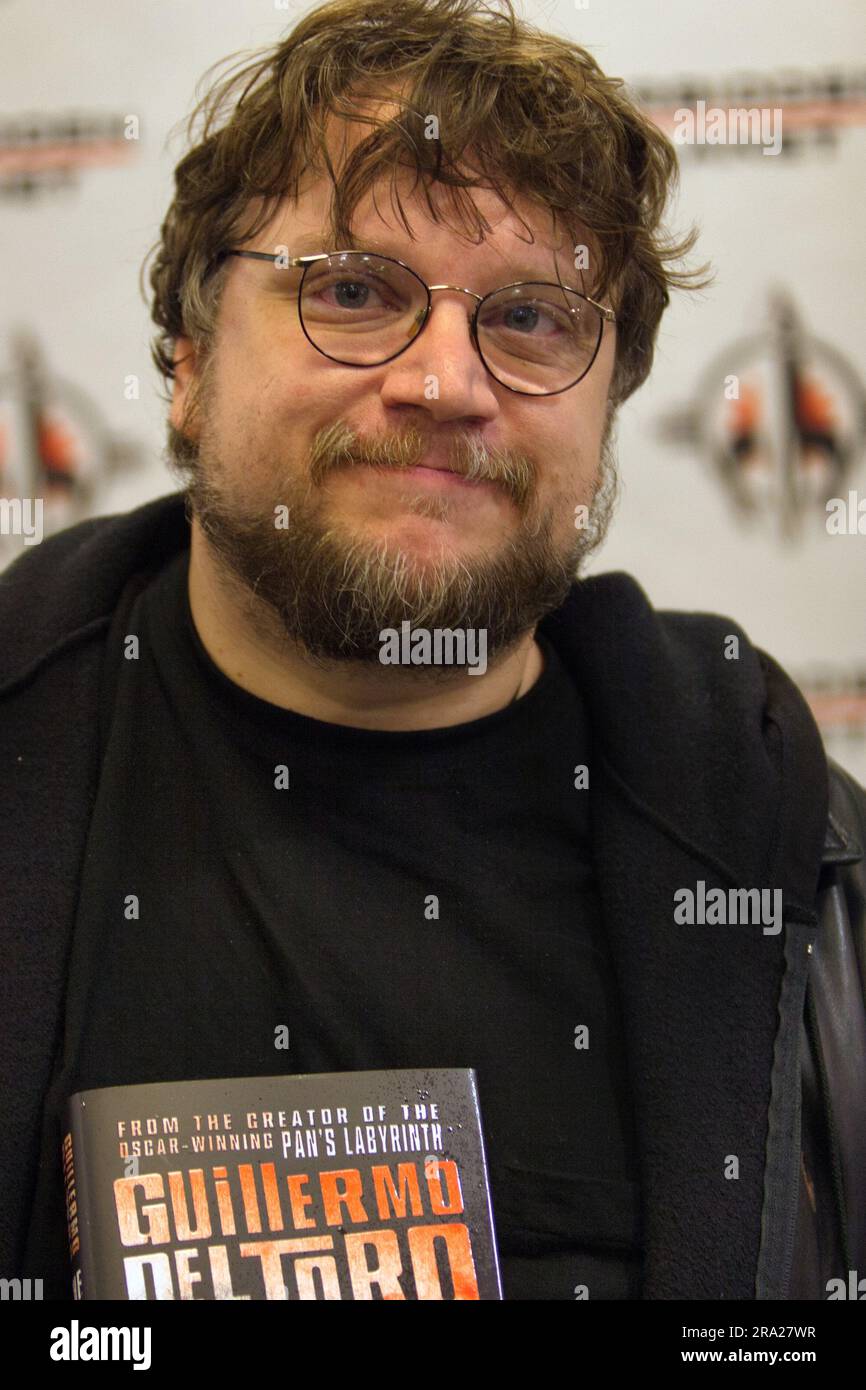 Mexican Director Guillermo Del Toro In Londons Forbiden Planet Book