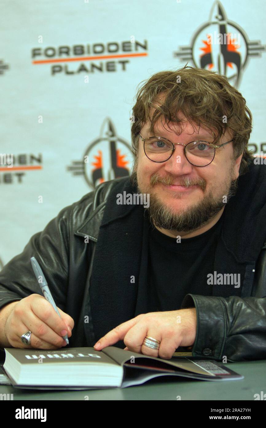 Mexican Director Guillermo Del Toro In Londons Forbiden Planet Book