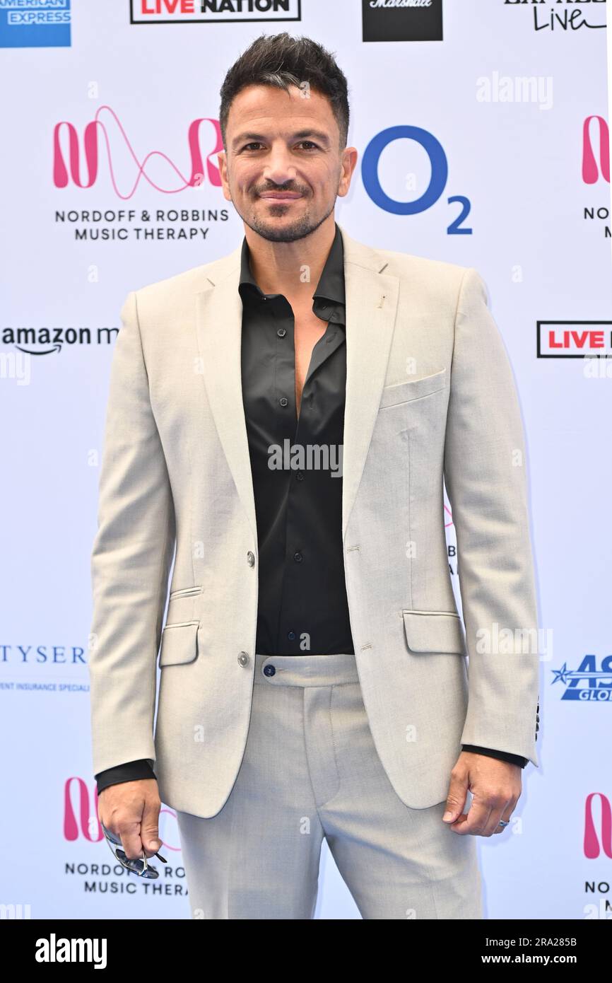 London, UK. 30 June 2023. Peter Andre attending the Nordoff Robbins O2 Silver Clef Awards at the ...